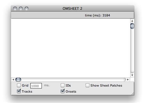 Openmusic Documentation Sheet Editor