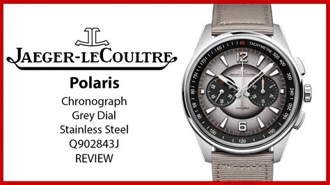Jaeger Lecoultre Polaris Chronograph Stainless Steel Grey Dial Q J