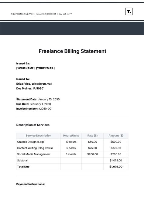 Sample Billing Statement Personal Billing Statement App On Amazon