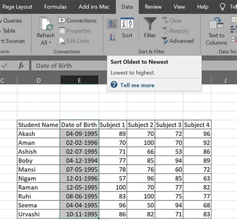 Excel Data Analysis Sorting Advanced Excel Tutorial
