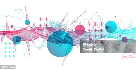 신경질 효과 와이어 프레임 과학 배경 미래 벡터 일러스트레이션 3차원 형태에 대한 스톡 벡터 아트 및 기타 이미지 3차원 형태 Dna 과학 Istock