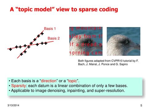 Ppt Part 3 Image Classification Using Sparse Coding Advanced Topics