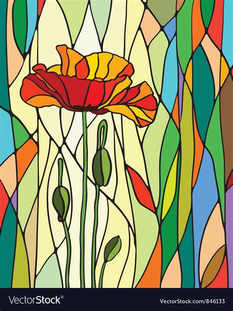 Stained Glass Window Royalty Free Vector Image