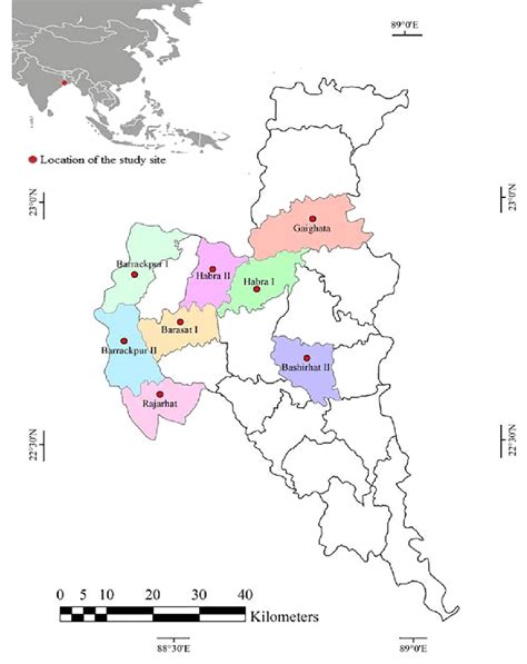 Map South 24 Parganas Vanda Jackelyn