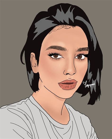 Art No 2 Dua Lipa Vintage Pop Art Trans Art Girly Drawings