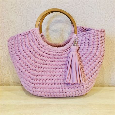 Сумка из трикотажной пряжи в интернет-магазине Ярмарка Мастеров по цене ...