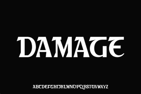 Premium Vector Display Alphabet Font Vector Design Suitable For Headline Logotype Poster