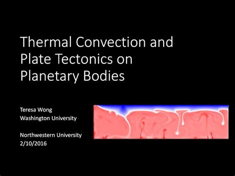 Pdf Thermal Convection And Plate Tectonics On Planetary Bodieslunar