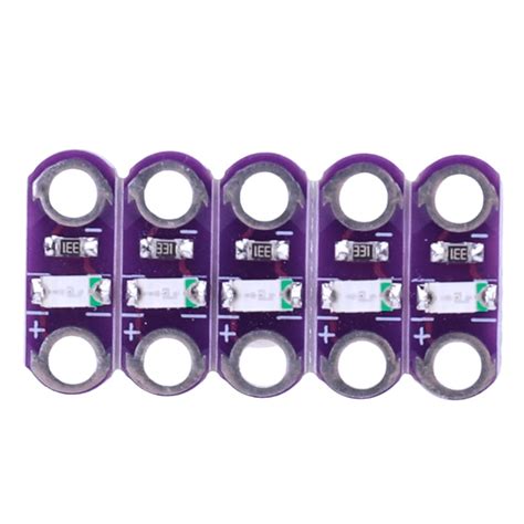 Paquete De 5 Módulos Led Lilypad Módulo De Luz útil Led De Colores Lilypad Para Arduino Bodega