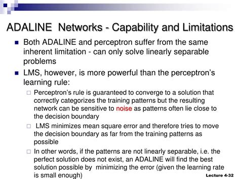 Ppt Neural Networks Lecture 4 Least Mean Square Algorithm For Single