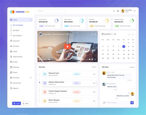Crm Dashboard Ui Design On Behance