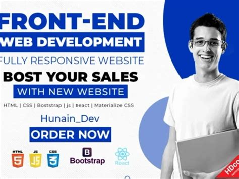 a front end web developer html css bootstrap javascript upwork