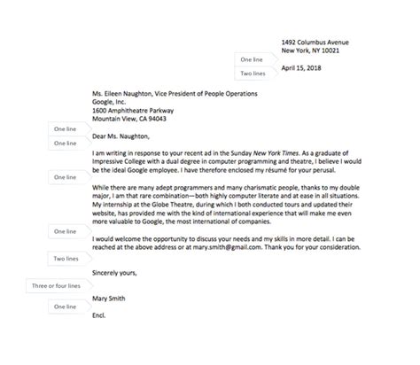 Letter Formatting Spacing