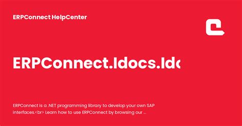 Erpconnectidocsidocsegment Erpconnect Helpcenter