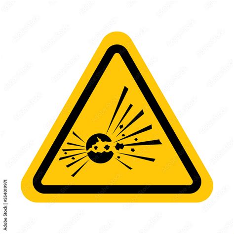 Danger Warning Caution International Explosive Material Hazard Sign