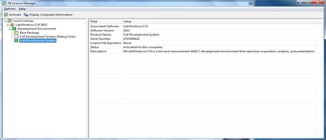 unable to find the serial number of software product in ni license