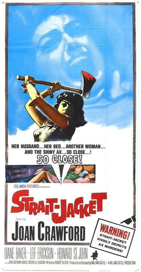 Straight Jacket 1964 Joan Crawford Horror Movies Scariest Horror