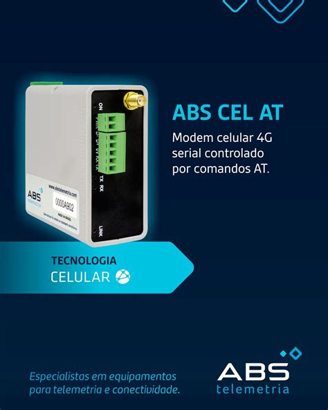 Modem Celular 4g Serial Controlado Por Comandos At Abs Telemetria