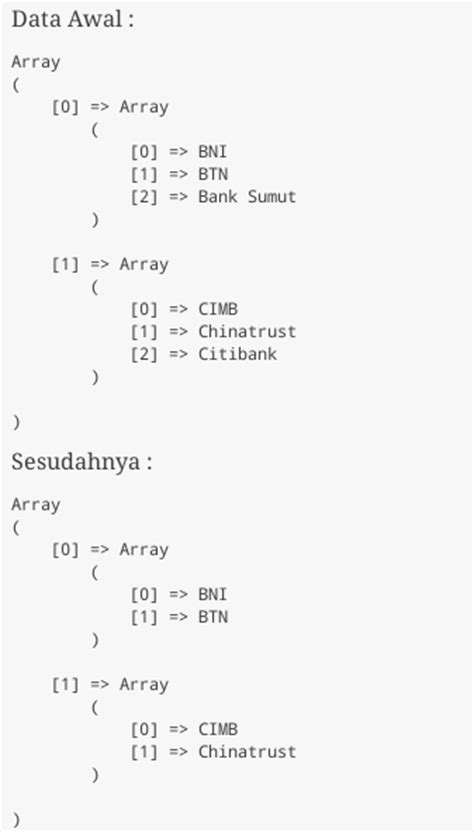 script php menghapus element dari array multidimensional jaranguda