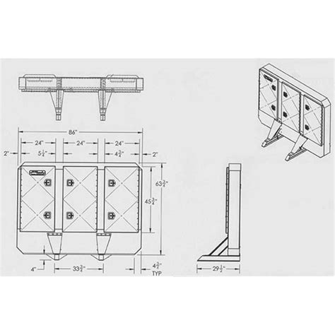 Buy 3 Door Modular Enclosed Cab Rack Big Rig Chrome Shop