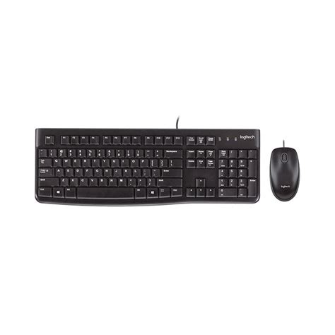 Logitech Wired Desktop Mk Keyboard Mouse System Max
