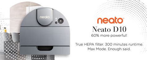 Neato Robotics D10 Robot Vacuum Cleaner 300 Minutes Runtime Zone
