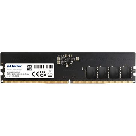 RAM ADATA Premier 16 Go DDR5 4800 MHz PC5 38400 ECC U DIMM Maroc