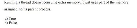 Solved Running A Thread Doesnt Consume Extra Memory It
