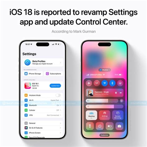 더쿠 Ios 18 맥os와 유사하게 설정 앱 변경 및 제어센터 Ui 업데이트 예정