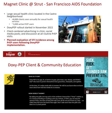 Doxycycline Post Exposure Prophylaxis Doxypep High Uptake And