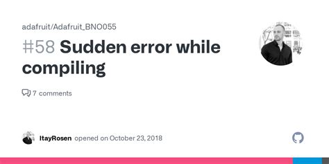 Sudden Error While Compiling · Issue 58 · Adafruitadafruitbno055