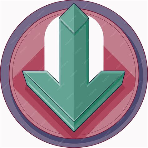 A Green Arrow Pointing Up To The Right With A Red Circle In The Center