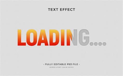 Premium Psd Loading Text Effect