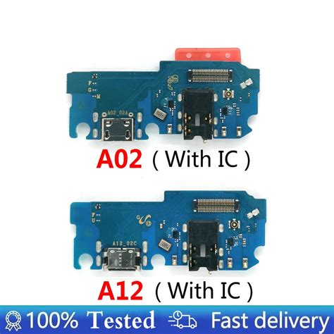 Usb Charging Port Board Flex Charging Port With Ic For Samsung A02 A12 Support Fast Charging