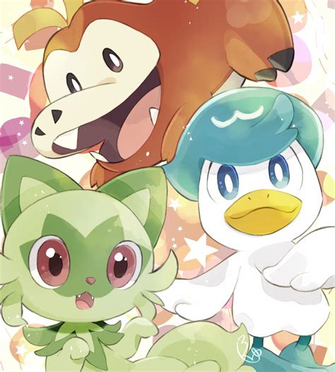 Asakirirokuyu Fuecoco Quaxly Sprigatito Nintendo Pokemon