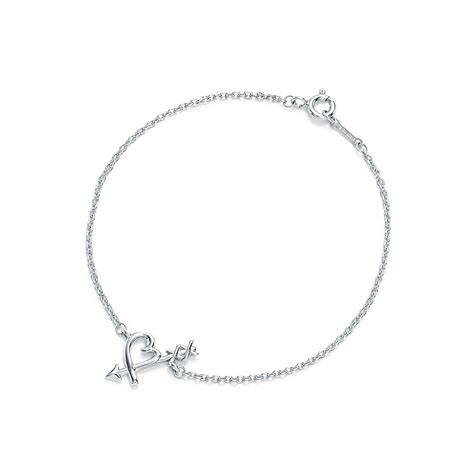 Paloma Picasso® Loving Heart Arrow Bracelet In Sterling Silver Medium Tiffany And Co Australia