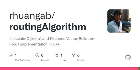 Github Rhuangabroutingalgorithm Linkstatedijkstra And Distance Vectorbellman Ford