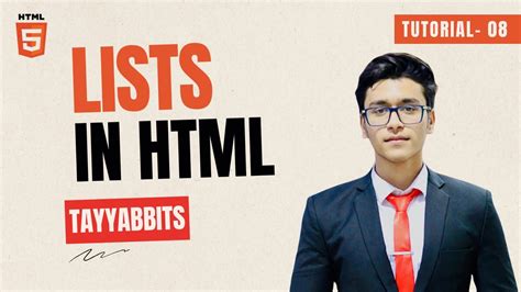 Html Lists Explained Ordered Unordered And Definition Lists Html