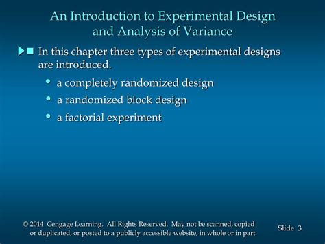 PPT Chapter Experimental Design And Analysis Of Variance PowerPoint Presentation ID