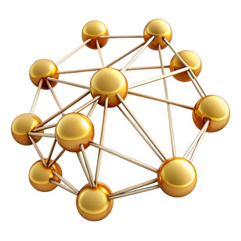 Network Connections Golden Sphere Interconnectivity 54586155 Png