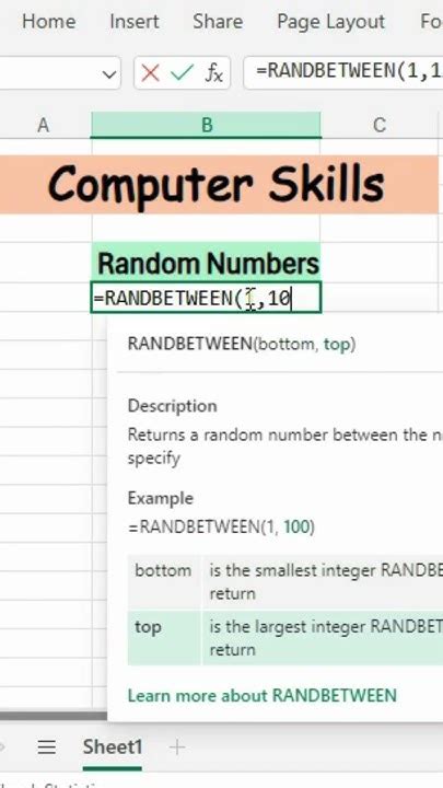 🔢 How To Generate Random Numbers In Excel Using Randbetween Youtube