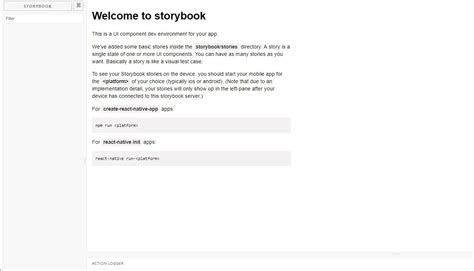 react native doesn t show storybook elements stack overflow