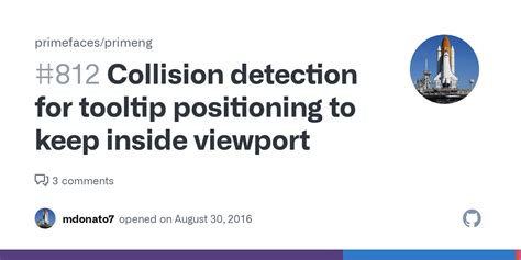 Collision Detection For Tooltip Positioning To Keep Inside Viewport · Issue 812 · Primefaces