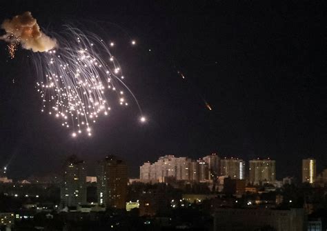 Russia Targets Ukraines Capital With Barrage Of Drones The New York
