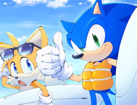Sonic The Hedgehog And Tails Sonic Drawn By Chronocrump And Re30103