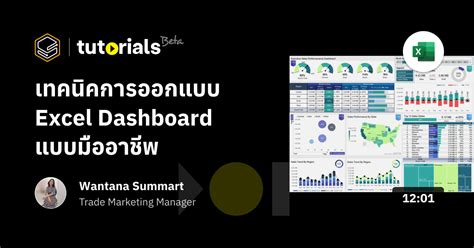 เทคนิคการออกแบบ Excel Dashboard แบบมืออาชีพ Skooldio Tutorials