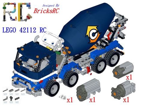 Instructions Motorize Lego 42112 Cement Mixer Bricksrc