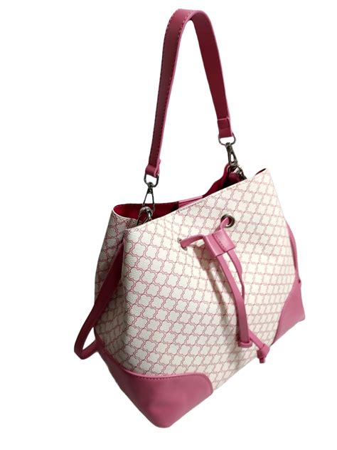 ΓΥΝΑΙΚΕΙΑ ΤΣΑΝΤΑ ΩΜΟΥ ΔΙΧΡΩΜΗ ΛΕΥΚΟ ΡΟΖ Etsantaki Gr