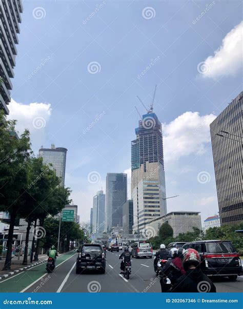 Traffic On Thamrin Street Editorial Photo Image Of Indonesia 202067346