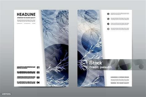 브로셔 레이아웃 템플릿 전단지 디자인 벡터 매거진 소책자 표지 추상 0명에 대한 스톡 벡터 아트 및 기타 이미지 0명 기업 재무와 산업 기하 도형 Istock